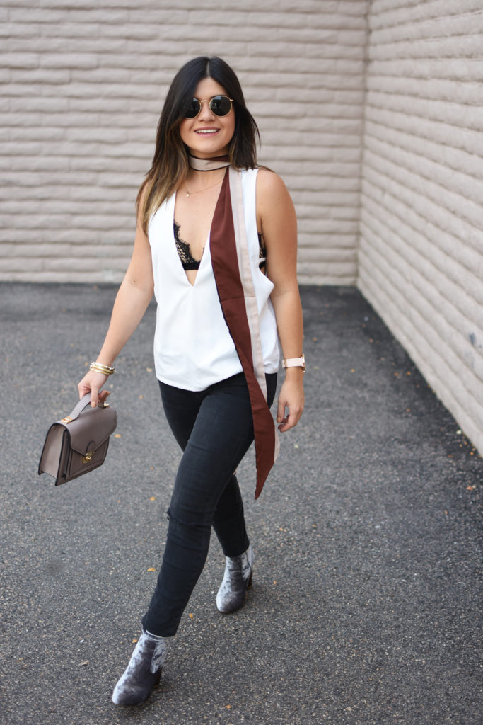 THE MINIMAL PLUNGING TOP - CHIC TALK