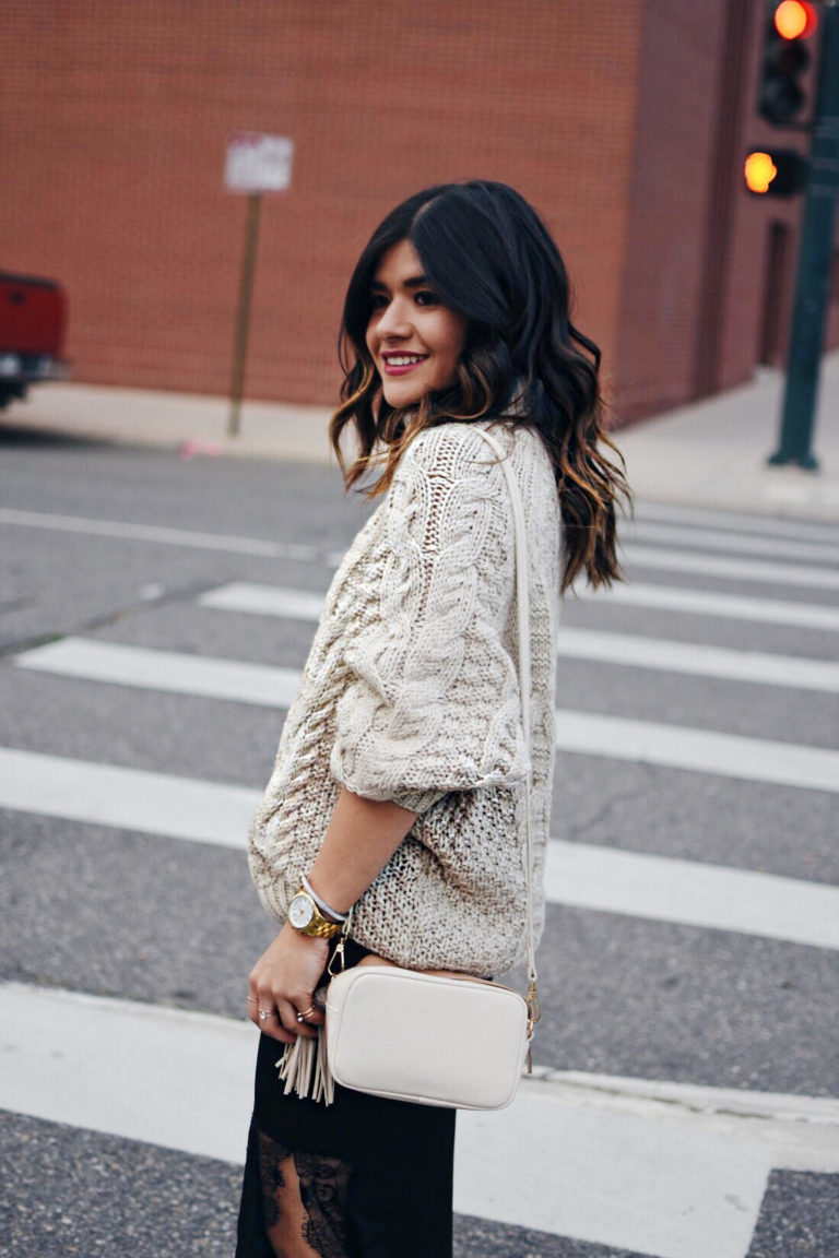 HOW TO LAYER SWEATERS WITH DRESSES - CHIC TALK