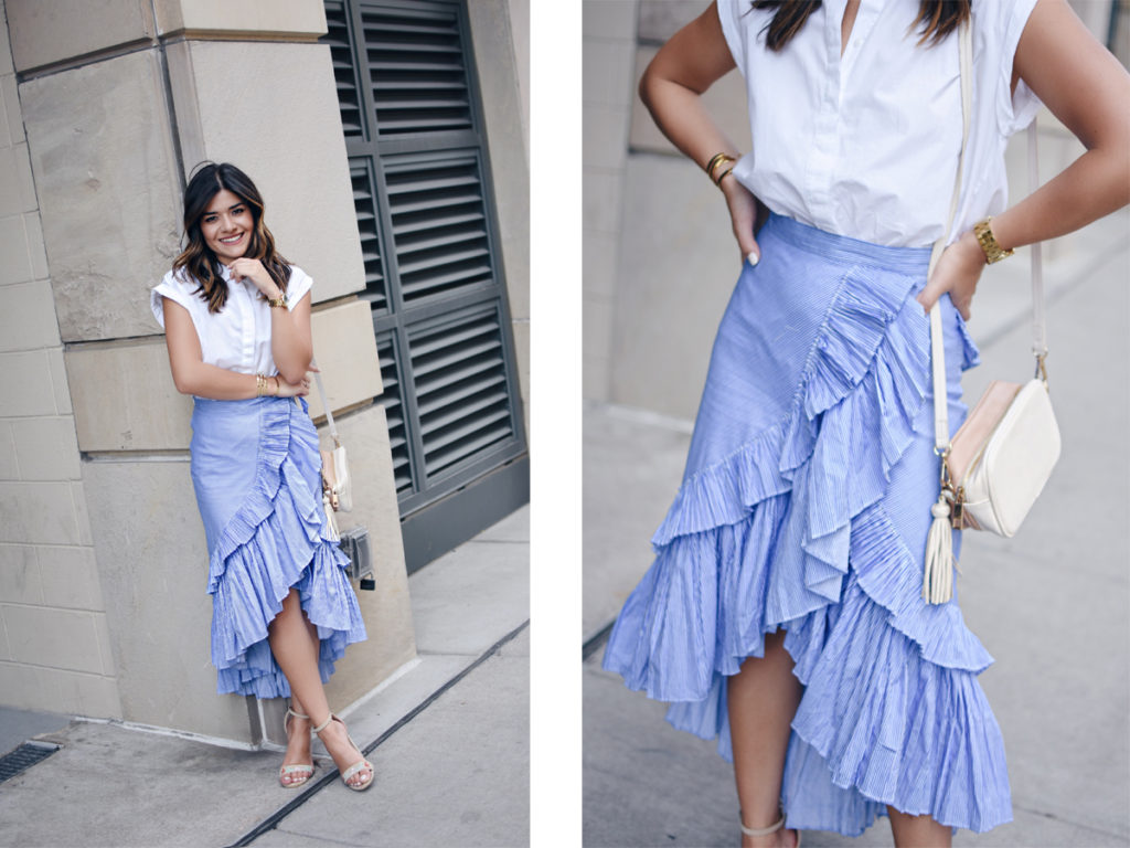 HOW TO STYLE A RUFFLE MAXI SKIRT | CHIC TALK | CHIC TALK