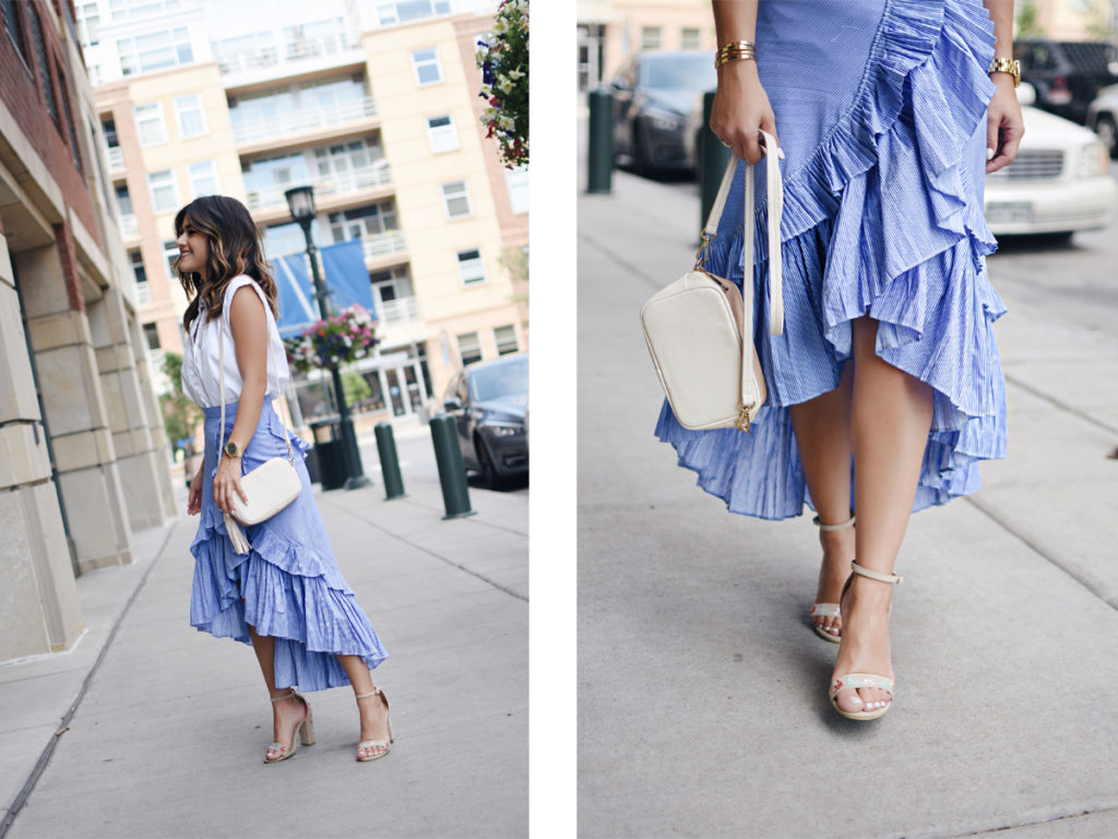 HOW TO STYLE A RUFFLE MAXI SKIRT | CHIC TALK | CHIC TALK