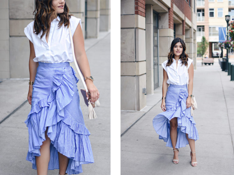 HOW TO STYLE A RUFFLE MAXI SKIRT - CHIC TALK