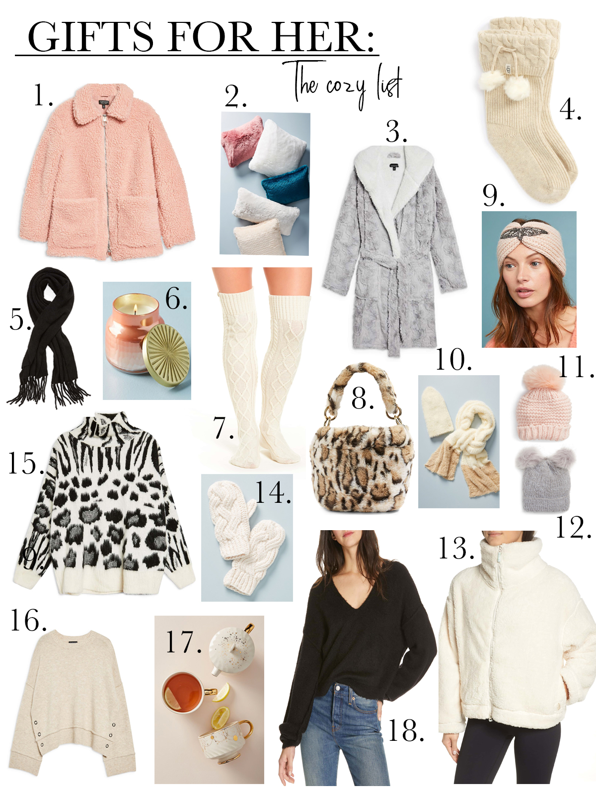 HOLIDAY GIFT GUIDE FOR HER: THE COZY LIST | CHIC TALK | CHIC TALK