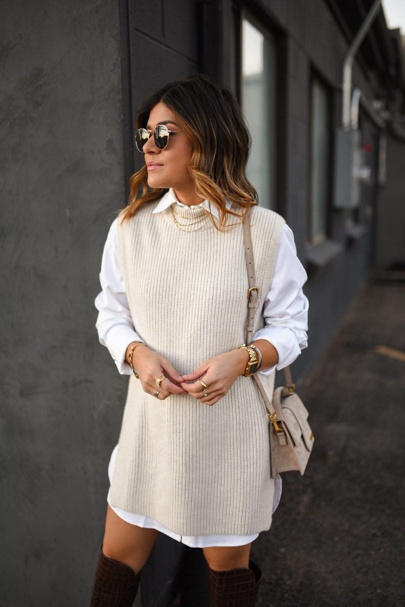 STYLING A SLEEVELESS SWEATER - CHIC TALK